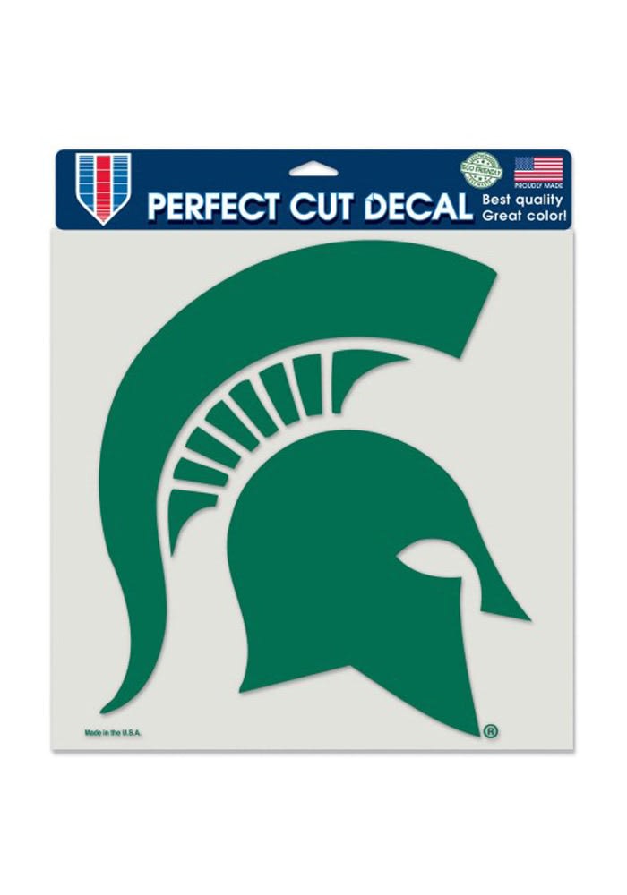 Michigan State Spartans GREEN 8x8 Perfect Cut Auto Decal - 5711882