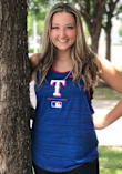 Texas Rangers Nike Womens ROYAL Velocity Racerback Tank Top - 17256776
