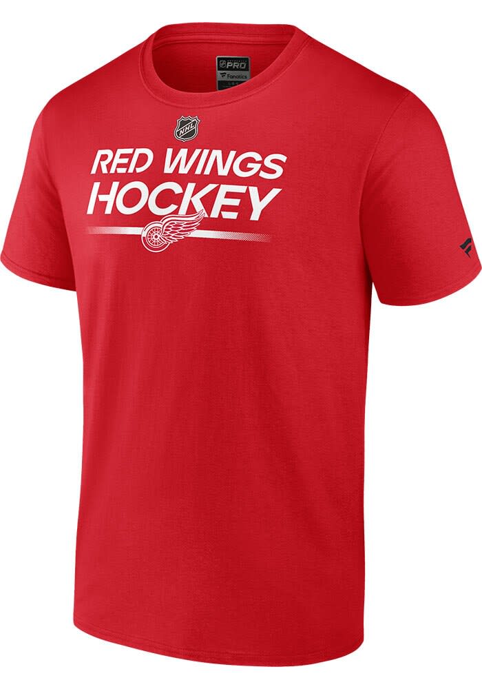 Detroit Red Wings Red AUTHENTIC PRO HOCKEY Short Sleeve T Shirt - 172800033