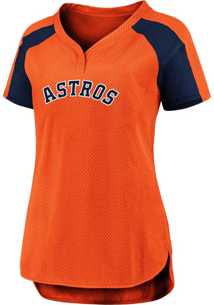 Houston Astros Womens ORANGE Iconic League Fashion Baseball Jersey ...