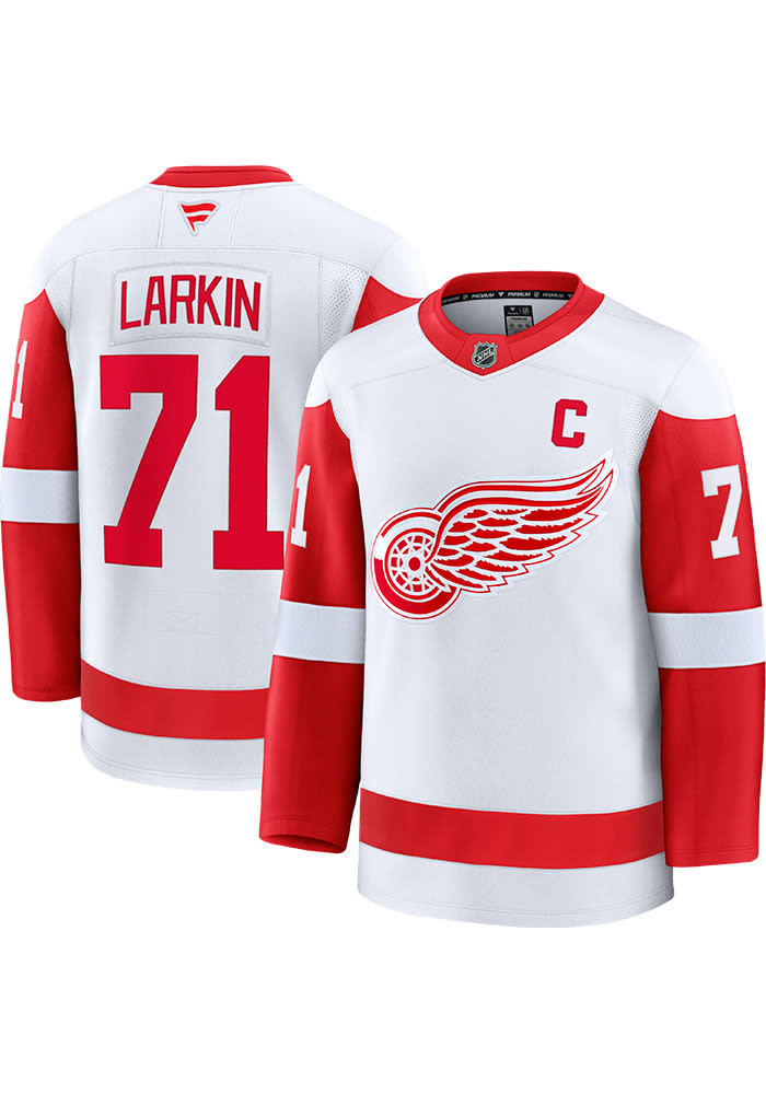 Dylan Larkin Detroit Red Wings Mens WHITE Road Premium Hockey Jersey ...
