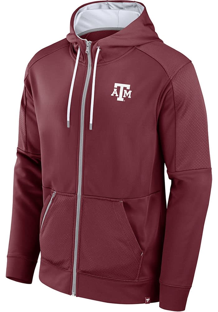 Texas A&M Aggies Mens MAROON Defender Zip - 172805387