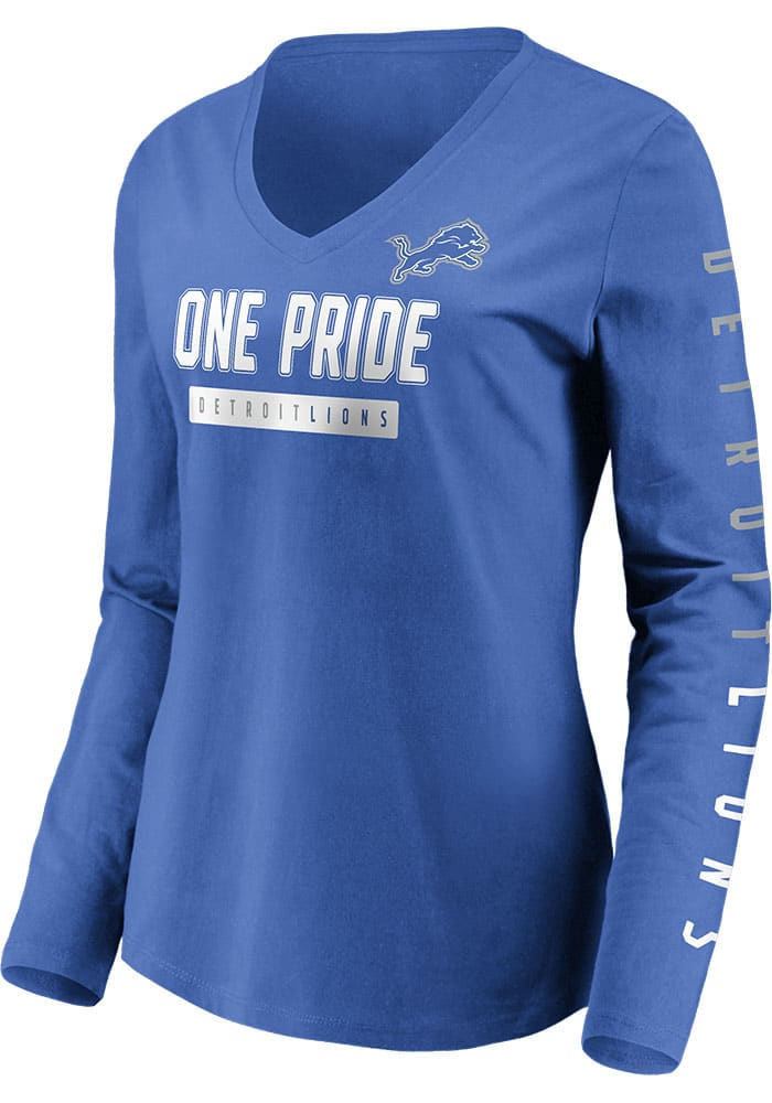 Detroit Lions Blue One Pride Long Sleeve LS Tee