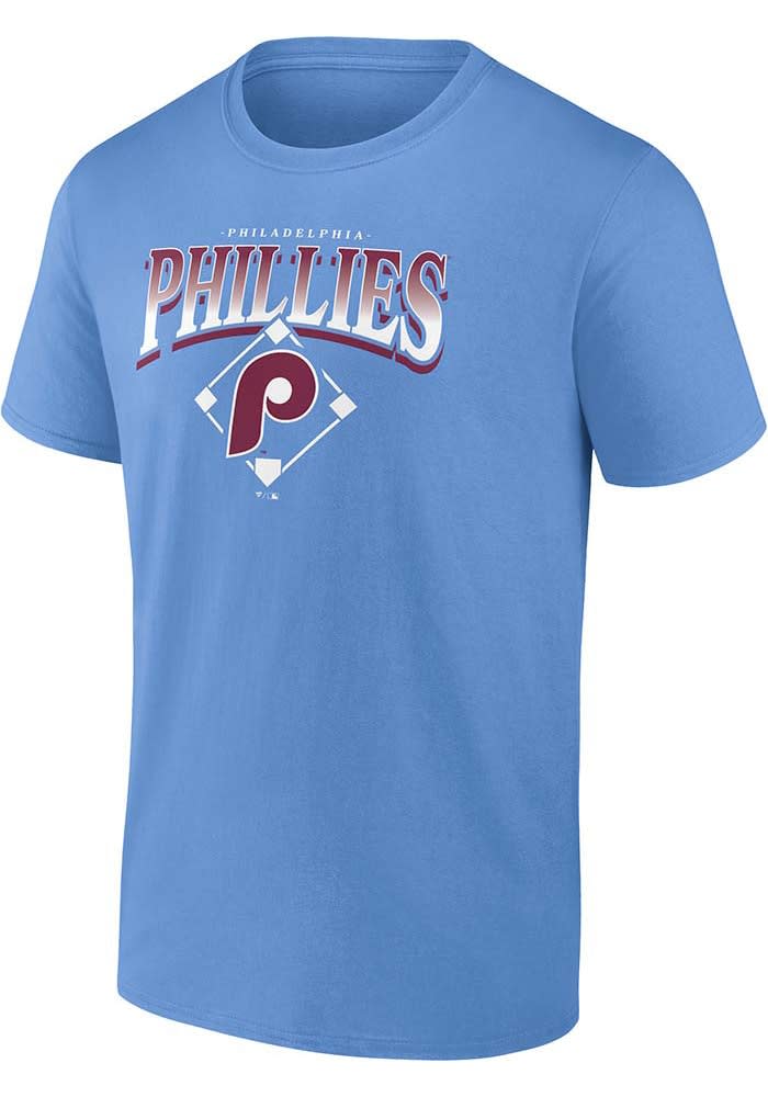 Philadelphia Phillies LIGHT BLUE Baseball Diamond Short Sleeve T Shirt ...