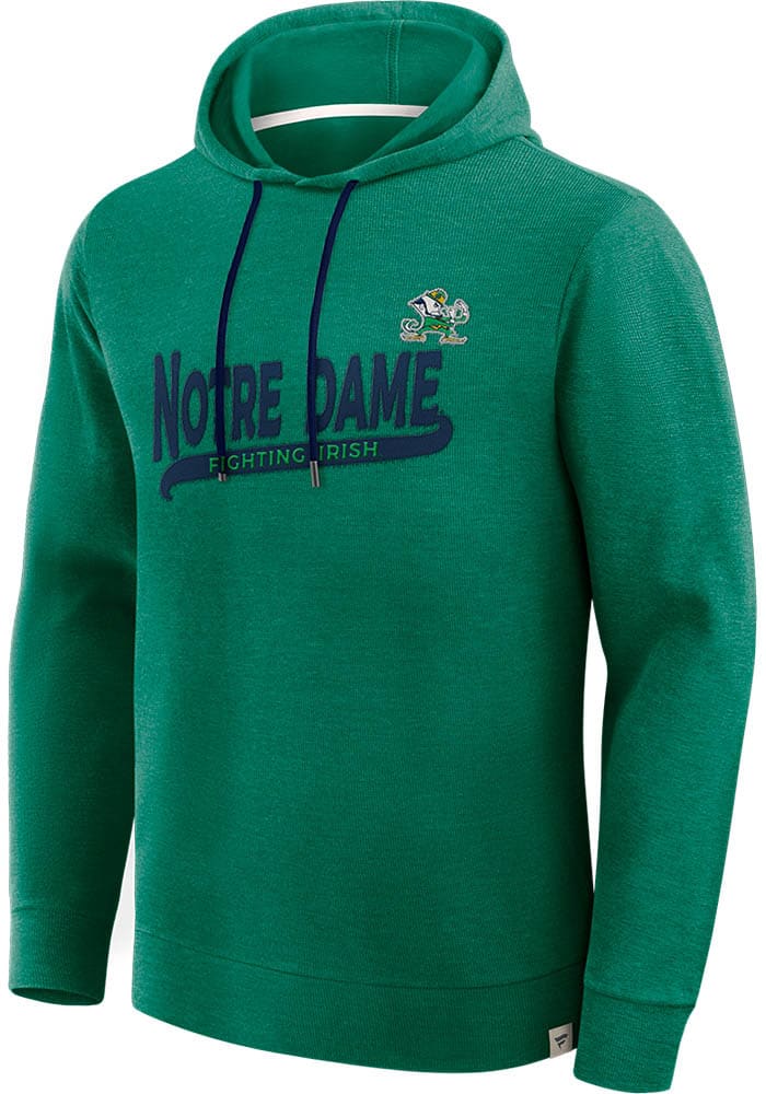 Notre Dame Fighting Irish Mens KELLYGREEN Twill Team Script Hoodie ...