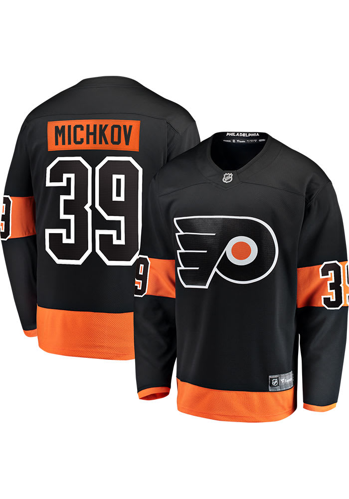 Matvei Michkov Philadelphia Flyers Mens BLACK Alt Hockey Jersey - 172810191