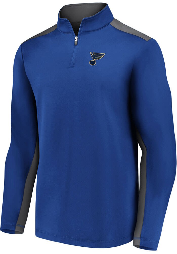 St Louis Blues Mens ROYAL Poly Fleece Pullover - 17281912