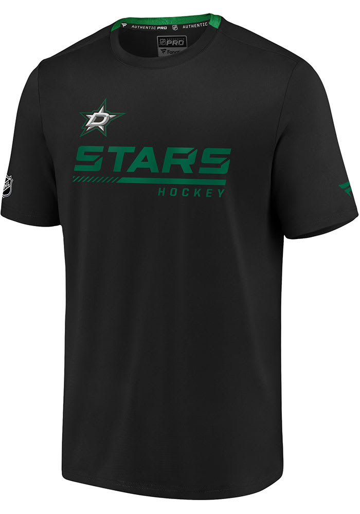 Dallas Stars BLACK Locker Room Short Sleeve T Shirt - 17283385