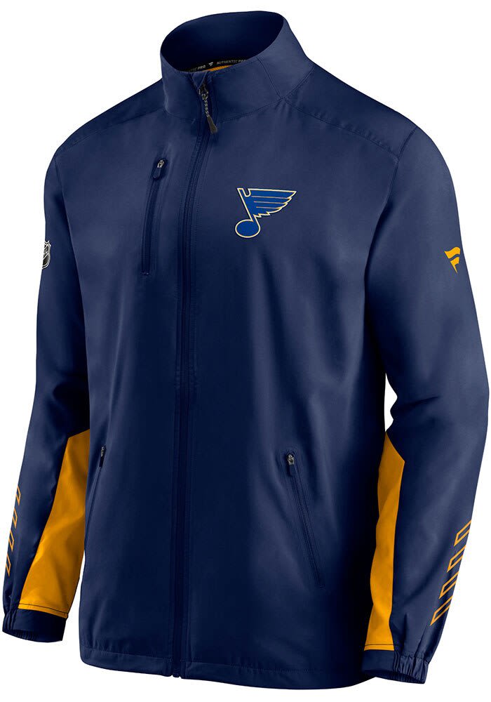 St Louis Blues Mens AP LR Rink Jacket NAVY Medium Weight Jacket - 17284406