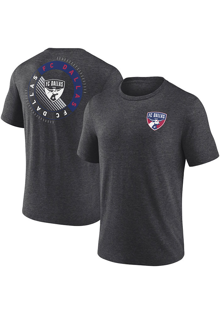 FC Dallas GREY FULL CIRCLE Short Sleeve Fashion T Shirt - 17288703