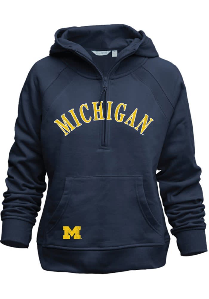 Womens BLUE Michigan Wolverines Asana Hoodie - 17300790