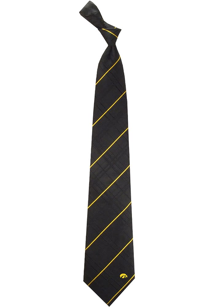 BLACK Oxford Iowa Hawkeyes Mens Tie - 1730306