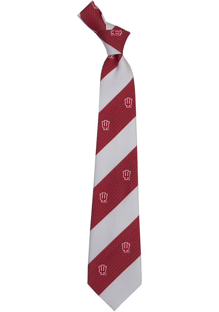 Indiana Hoosiers Red Geo Stripe Tie - 1730310