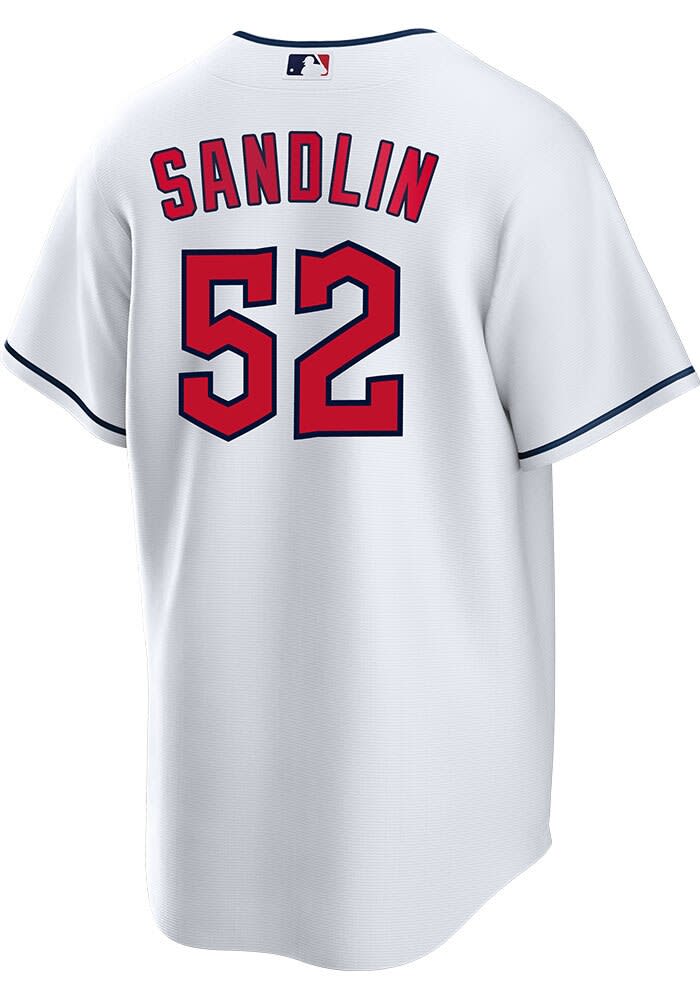 Nick Sandlin Cleveland Guardians Mens Home Limited Baseball Jersey - WHITE