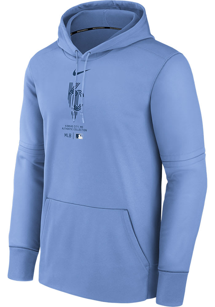 Kansas City Royals Mens Nike LIGHT BLUE Dri-Fit Hood