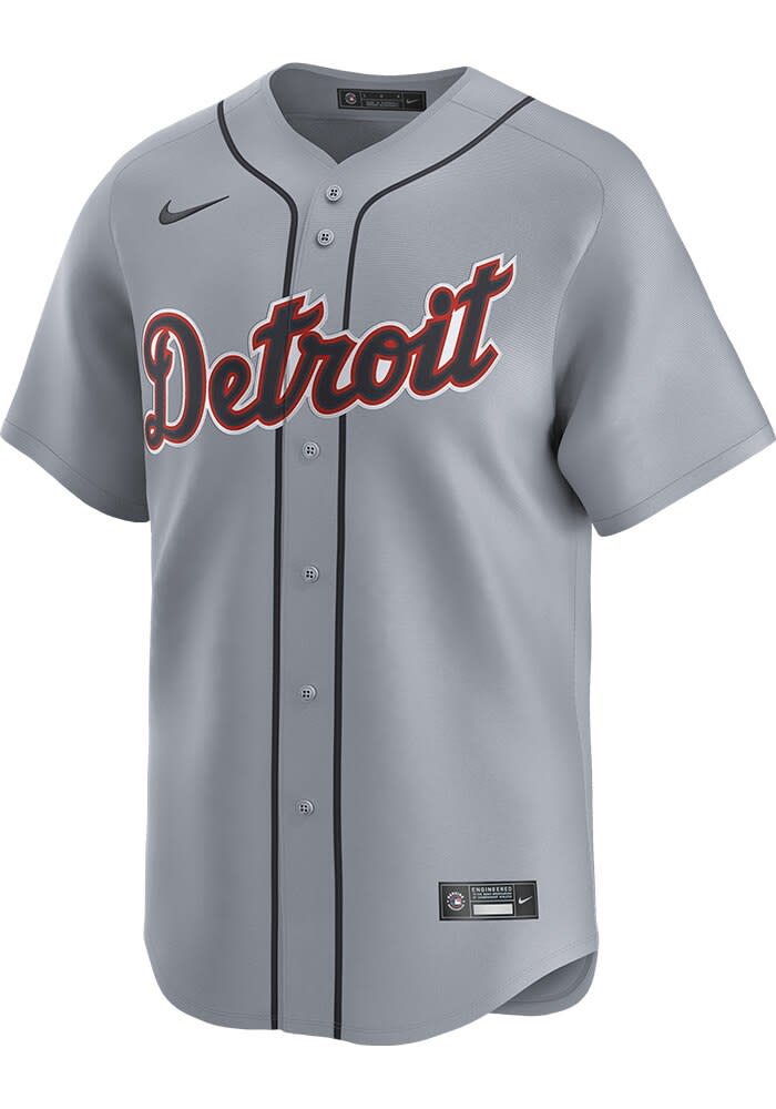Nike Detroit Tigers Mens GREY Road 2024 Limited Baseball Jersey - 173201878