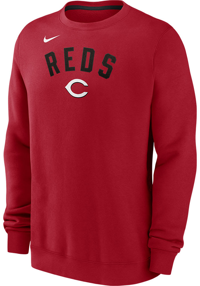 Nike Cincinnati Reds Mens Red Classic Crew Sweatshirt - 173202707