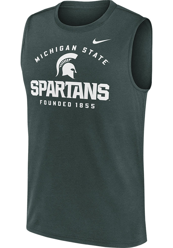 Nike Michigan State Spartans Mens Short Sleeve GREEN Dri-Fit Legend ...