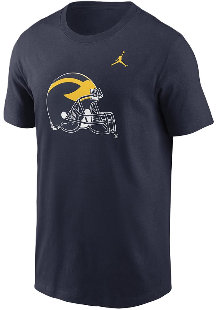 Nike BLUE Michigan Wolverines Alt Logo Short Sleeve T Shirt - 173203121