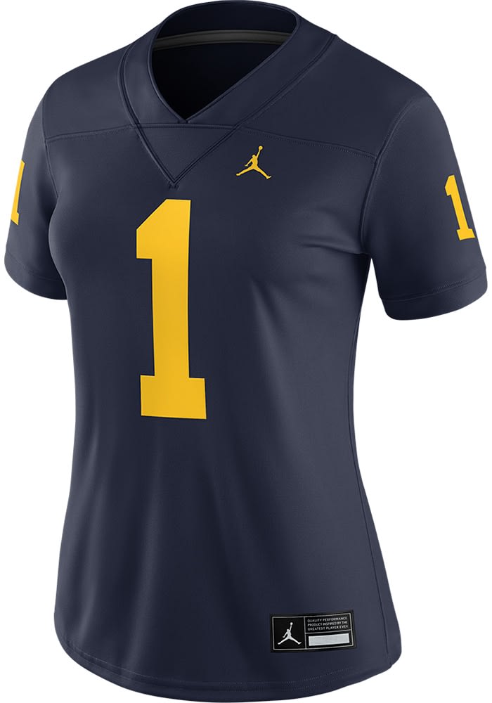 Michigan Wolverines Womens Nike BLUE Game - 173206215