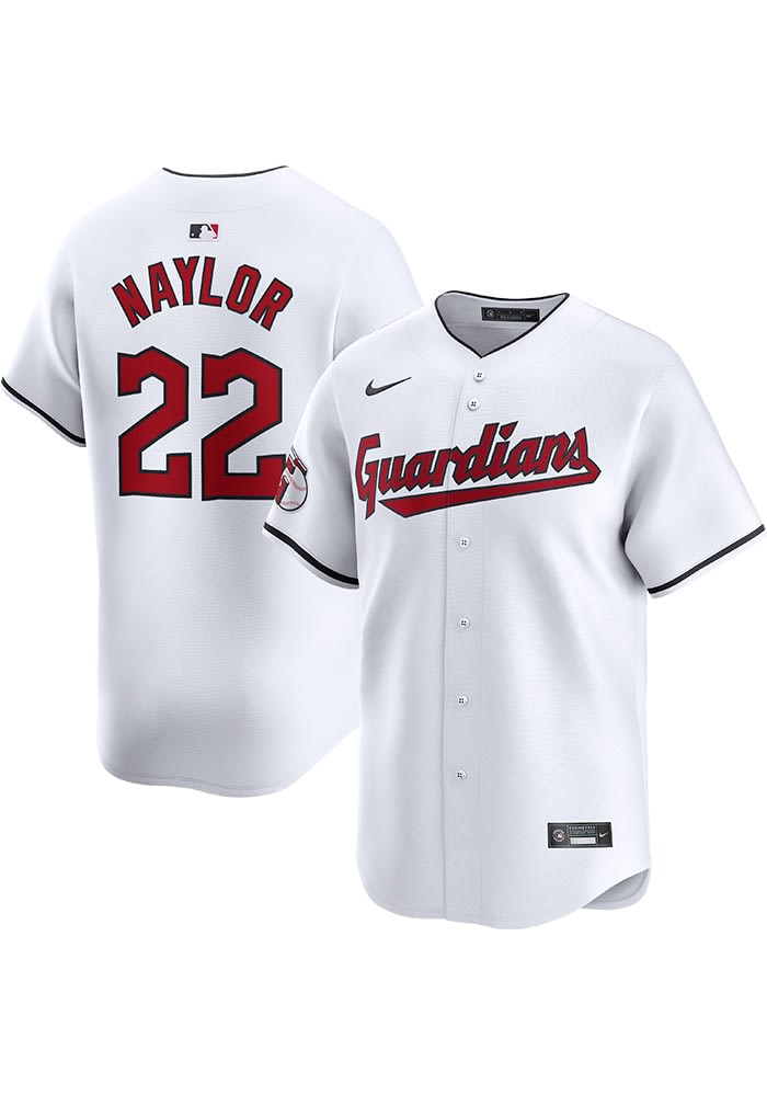 Josh Naylor Cleveland Guardians Mens WHITE Home 2024 Limited Baseball ...