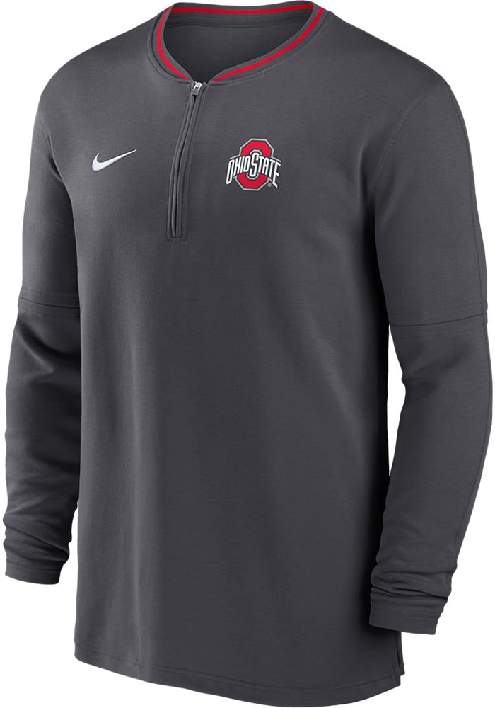 Nike Ohio State Buckeyes Mens ANTHRACITE Sideline Coach Pullover ...
