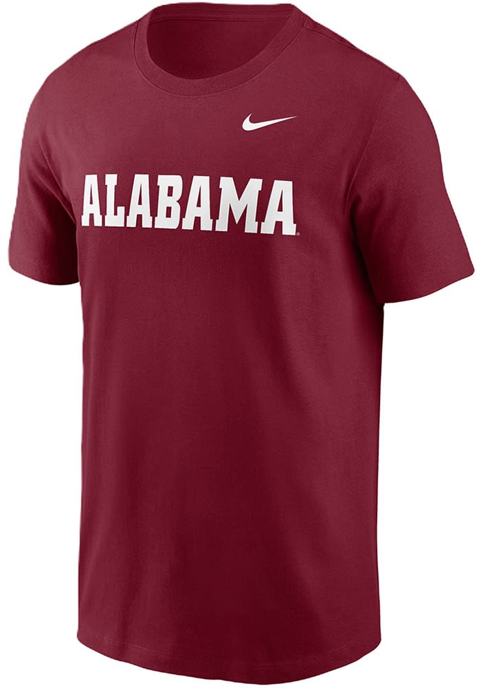 Nike Alabama Crimson Tide CRIMSON Wordmark Short Sleeve T Shirt - 173209926