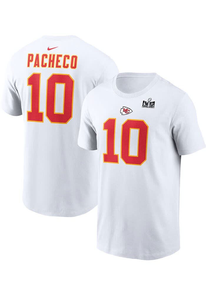 Isiah Pacheco Kansas City Chiefs White SB PARTICIPANT 2023 Short Sleeve ...