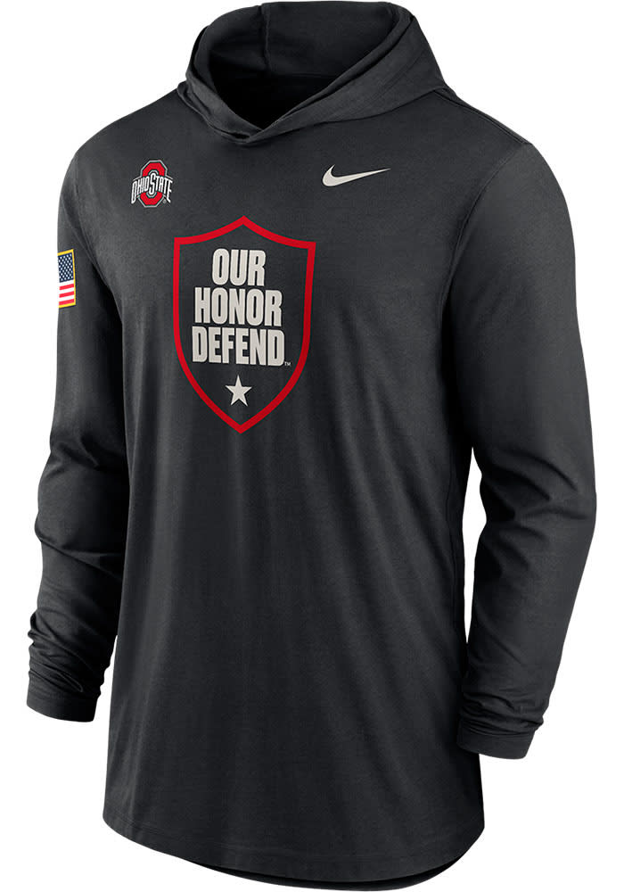 Nike Ohio State Buckeyes Mens BLACK Our Honor Defend Light Weight ...