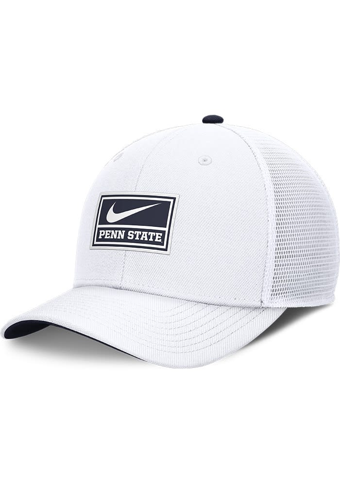 Nike Penn State Nittany Lions WHITE Structured Trucker Adjustable Hat ...