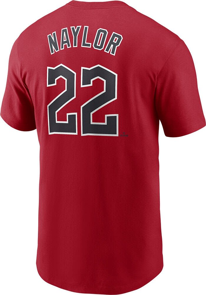 Josh Naylor Cleveland Guardians Red TC FUSE Short Sleeve Player T Shirt ...