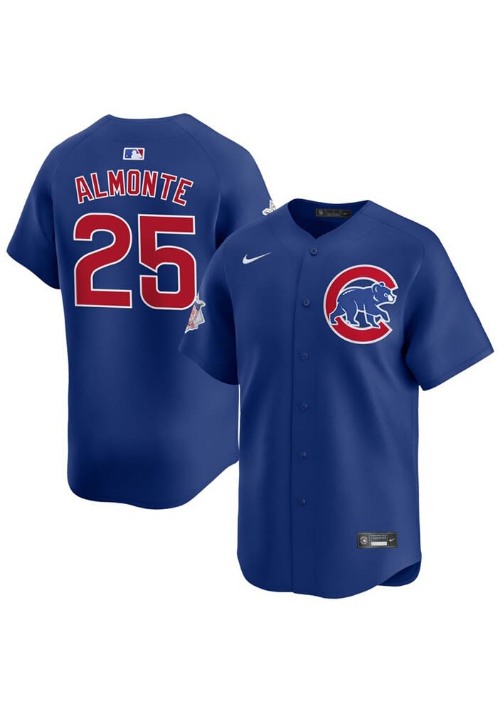 Yency Almonte Chicago Cubs Mens ROYAL Alt 2024 Limited Baseball Jersey ...