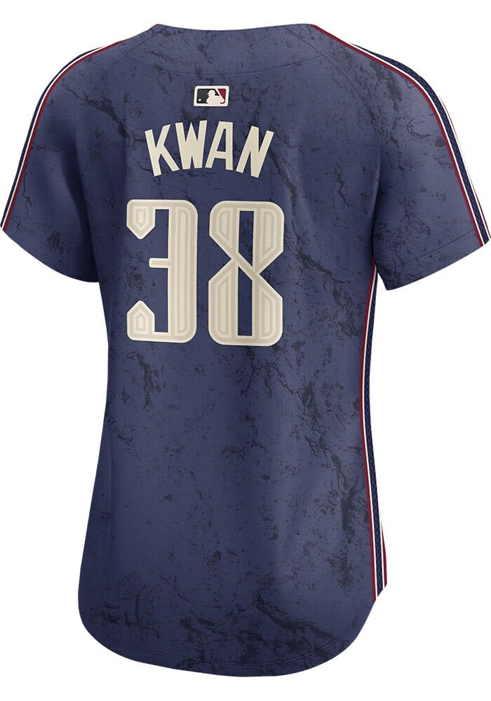 Steven Kwan Cleveland Guardians Nike Womens NAVY City Connect Limited ...