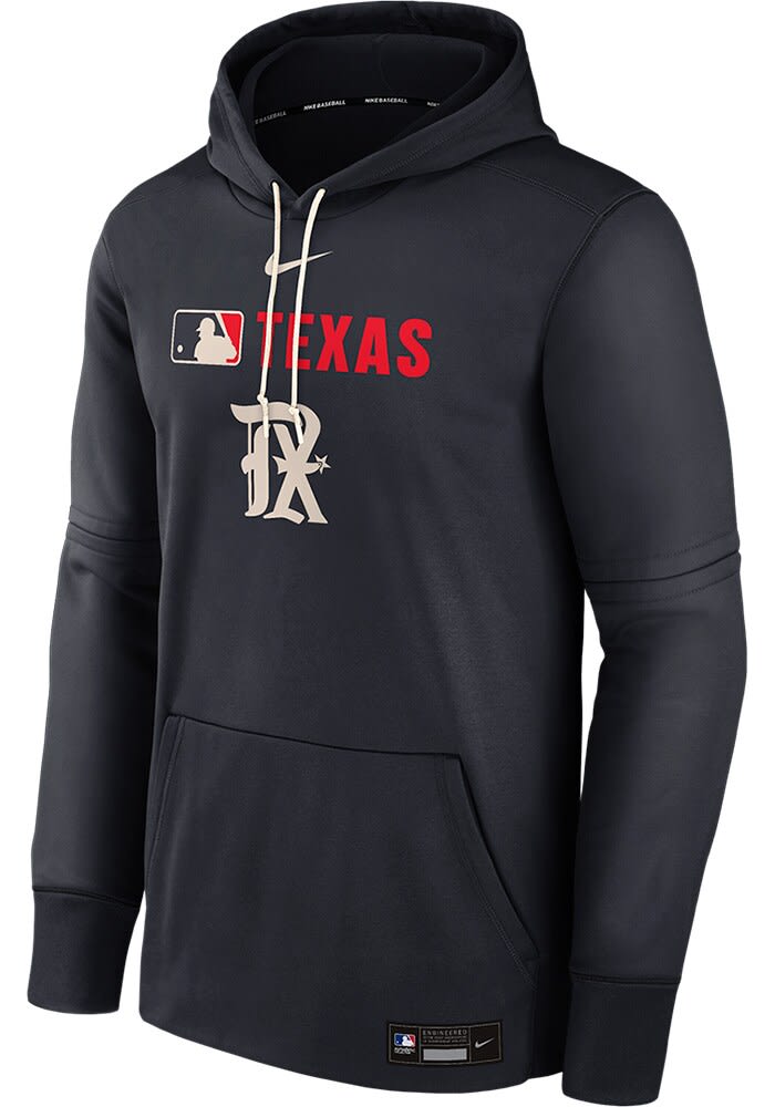 Texas Rangers Mens Nike NAVY AC City Connect TF Hood - 173215418