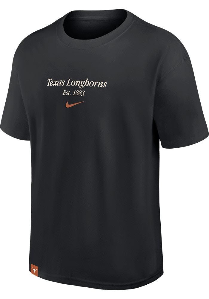 Nike Texas Longhorns BLACK Max 90 Short Sleeve T Shirt - 173216356