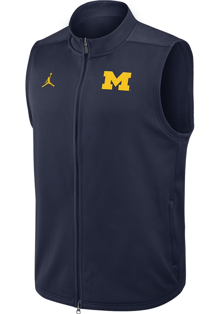 Nike Michigan Wolverines Mens BLUE Victory Vest - 173222159