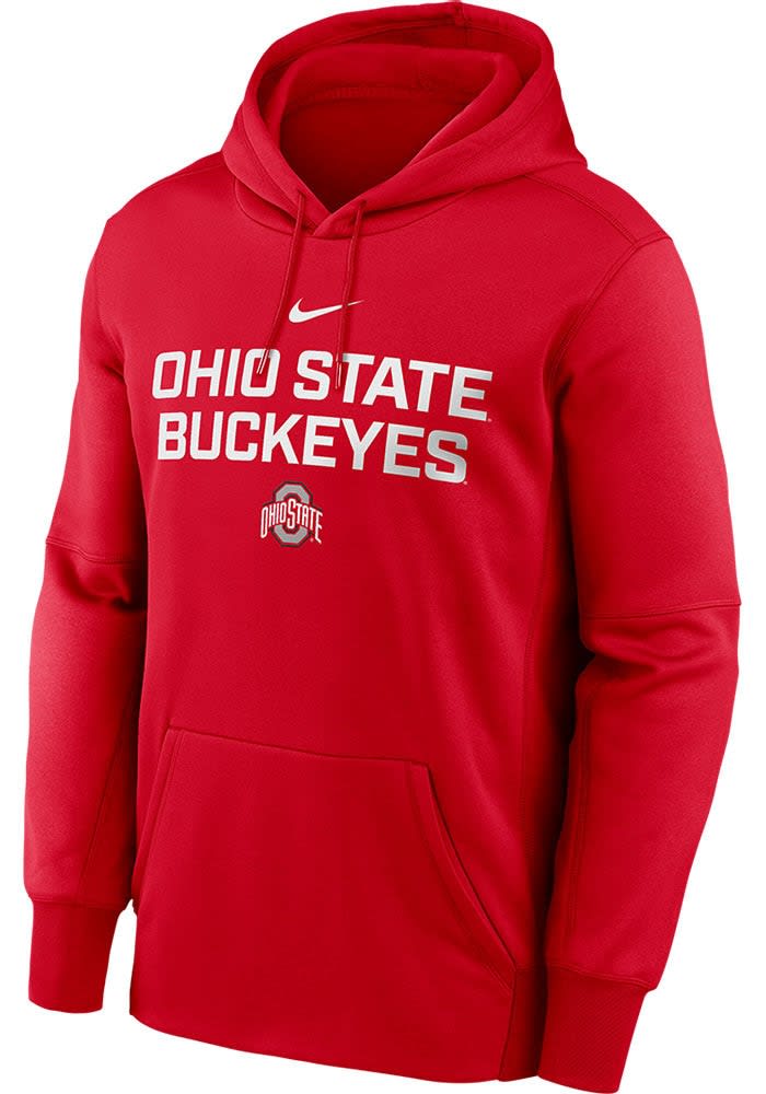 Ohio State Buckeyes Mens Nike Red Wordmark Hood - 173224818