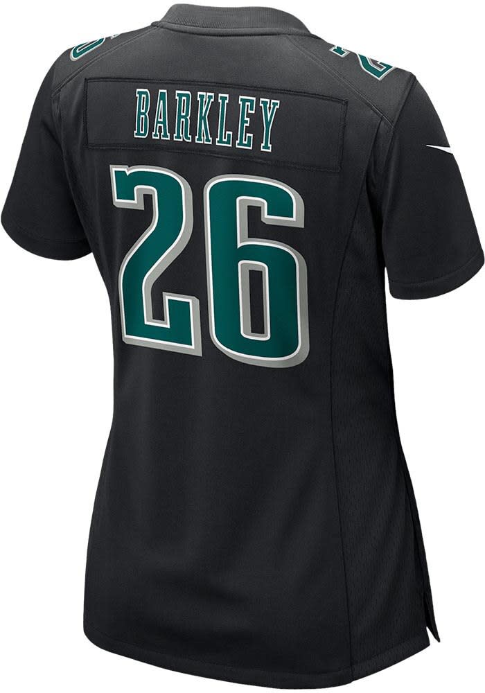 Saquon Barkley Womens Philadelphia Eagles BLACK 2024 Super Bowl ...