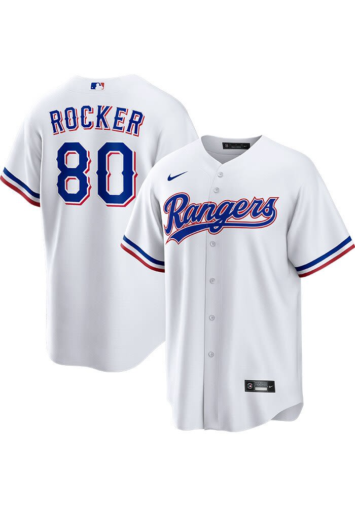 Kumar Rocker Texas Rangers Mens Replica White Home Jersey - 173231670