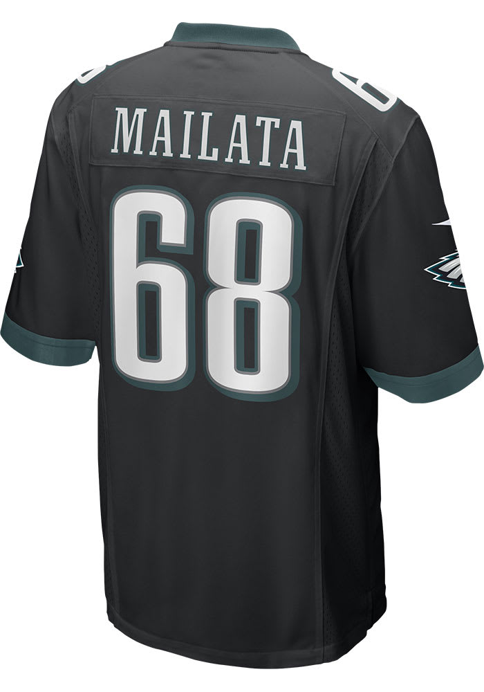 Jordan Mailata Philadelphia Eagles BLACK HOME GAME Jersey - 17325838