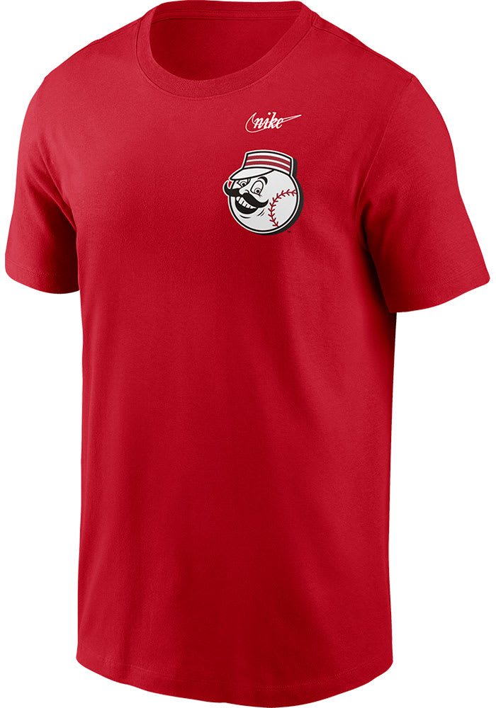 Nike Cincinnati Reds Red Local Mustache Short Sleeve T Shirt - 17325933
