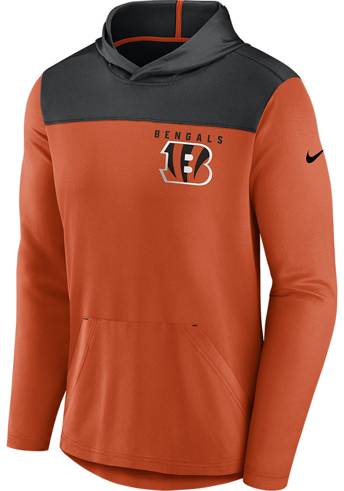 Nike Cincinnati Bengals Mens BLACK LIGHTWEIGHT Lightweight Hoodie ...