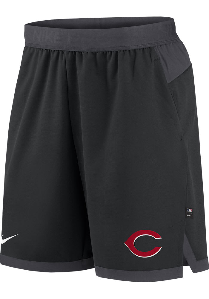 Cincinnati Reds Mens Nike BLACK Flex Vent Shorts - 17328812