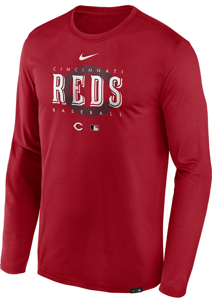 Nike Cincinnati Reds Red Legend Team Issue Long Sleeve T-Shirt - 17328820