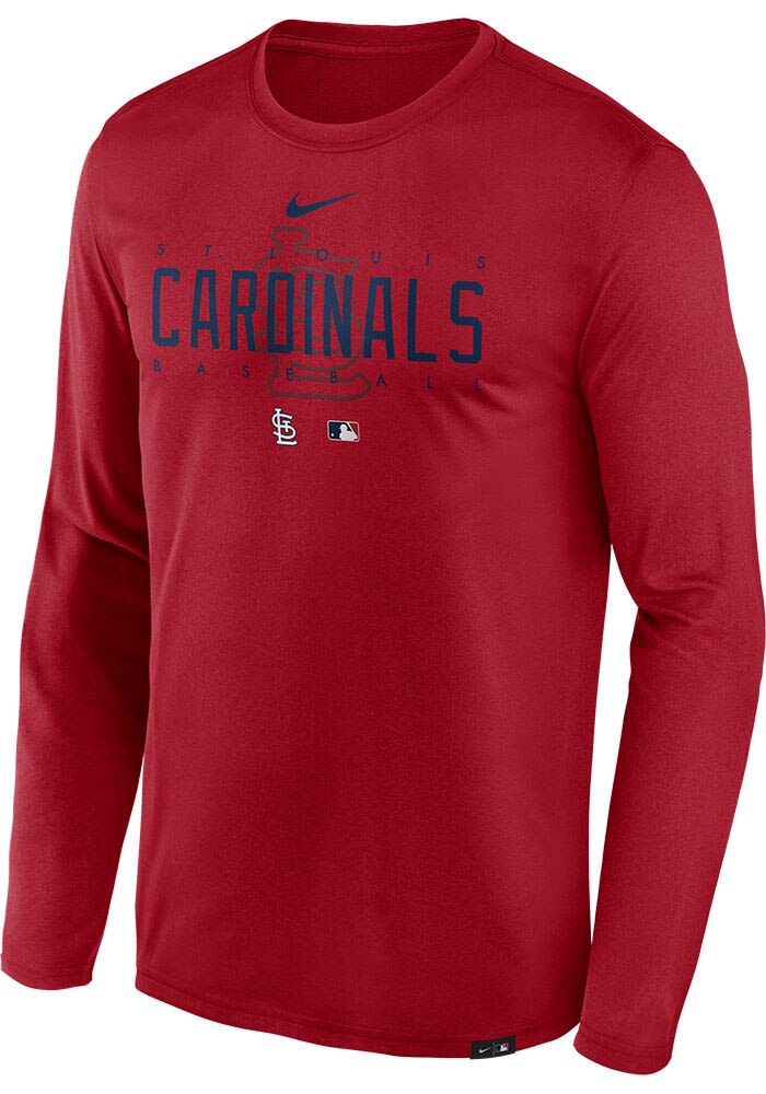 Nike St Louis Cardinals Red Legend Team Issue Long Sleeve T-Shirt ...