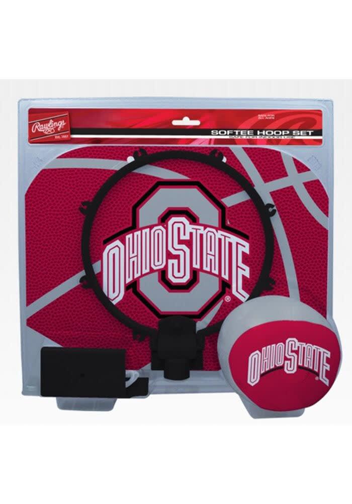 Ohio State Buckeyes Red Slam Dunk Hoopset Softee Ball - 20470026