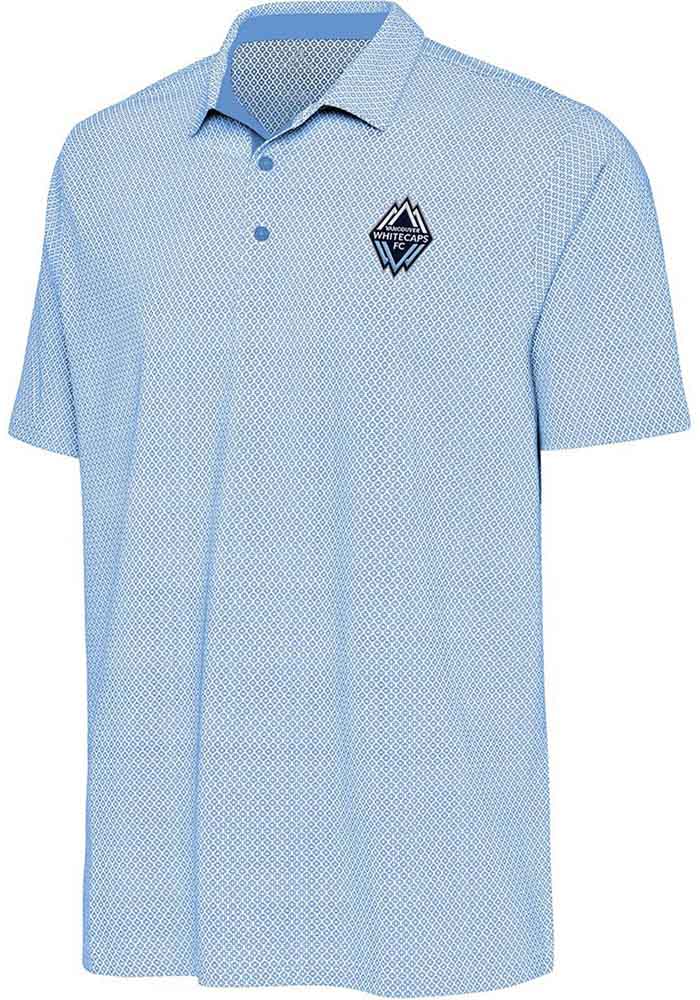 Antigua Vancouver Whitecaps FC Mens Intersect LIGHT BLUE Short Sleeve ...