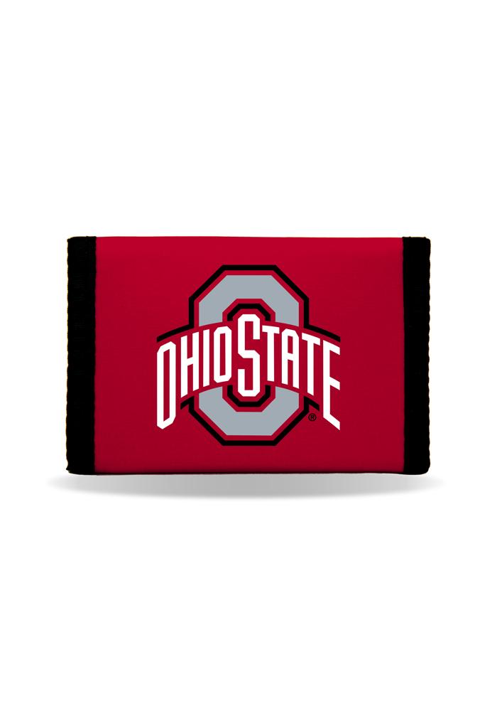 Red Nylon Ohio State Buckeyes Mens Trifold Wallet - 7140630