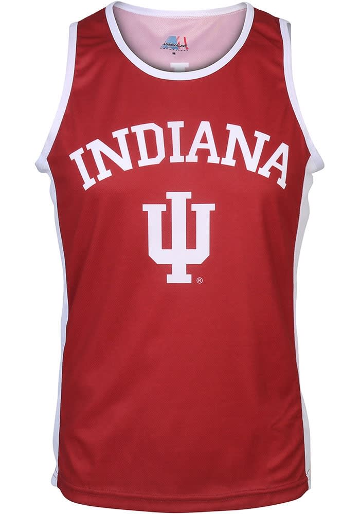 Indiana Hoosiers Mens CRIMSON Run Singlet Biking Jersey - 1760011