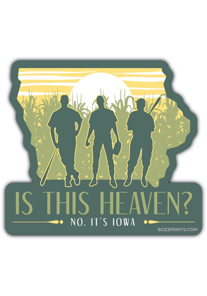 Iowa Souvenir | Iowa Stickers GREEN designed and illustrated by John ...